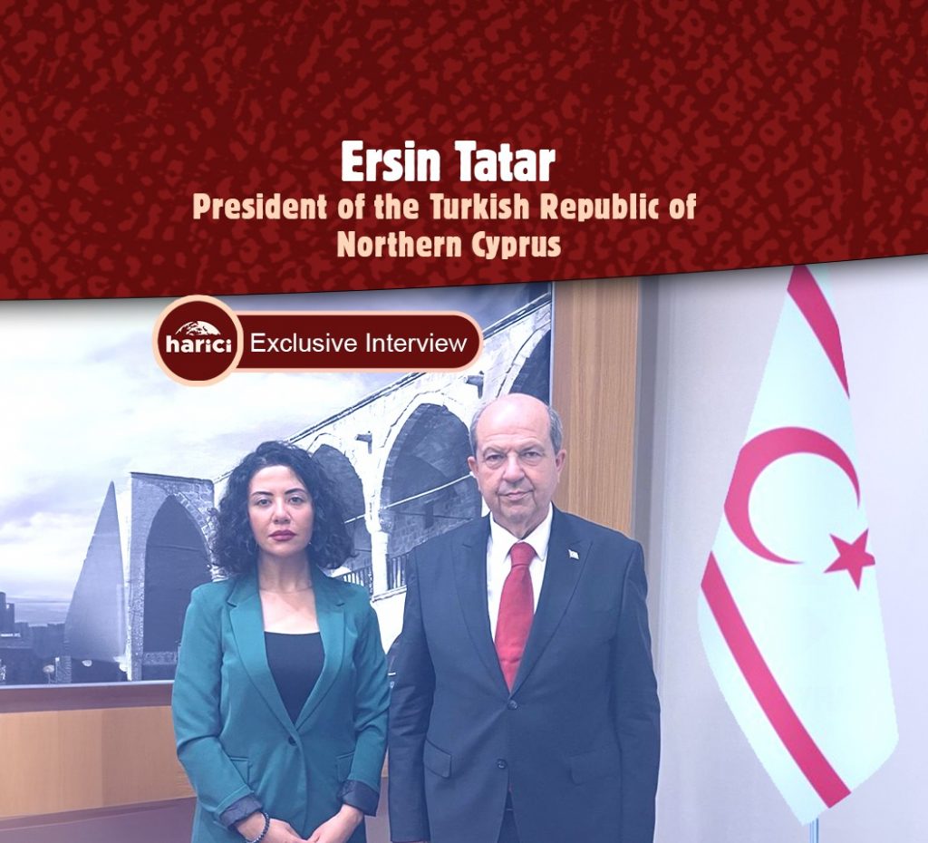Turkish Cypriots' President Tatar addresses the new UN representative ...